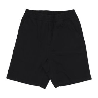 Carhartt Work in Progress Schwarze Garment Dyed Kurze Hose - - Shorts - Herren - Schwarzk - XS