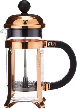 Bodum French Press Chambord - 350ml / 3 Tassen Kupfer Kaffeebereiter - Hitzebeständiges Glas & Edelstahlfilter - BPA-frei Spülmaschinenfest Cafetière - Made
