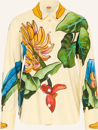 Farm Rio Farm Rio Hemdbluse Banana Grapes Mit Leinen gelb