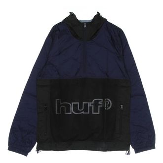 HUF Marineblau Packbar Windbreaker Anorak Leicht - - Jackets - Herren - Blau - L