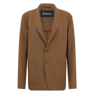 Herno Einreihiger Blazer - - Jackets - Herren - Braun - XL