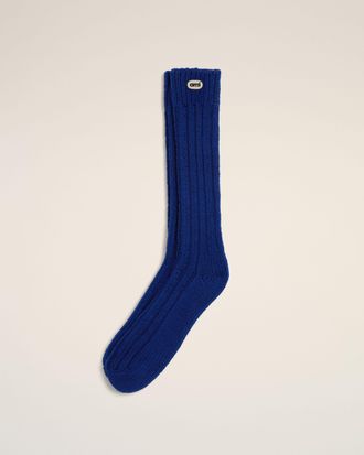 Ami Ami Paris - Chaussettes bleues en laine patch Ami Bleu Roi - Taille : 35-38 - Unisex