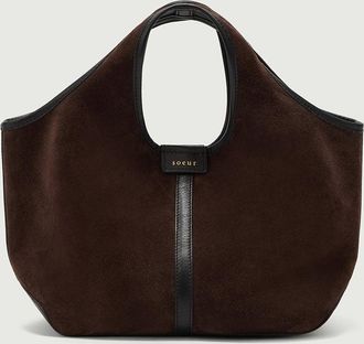 SOEUR SAC DOUCE MINI MARRON FONC&Eacute; CRO&Ucirc;TE DE CUIR