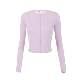 Elisabetta Franchi Damen, Strickwaren, Lila, 2XLGr&ouml;&szlig;e