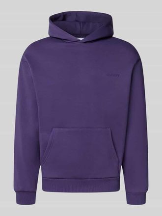 Review Regular Fit Hoodie aus Baumwoll-Mix mit Label-Detail