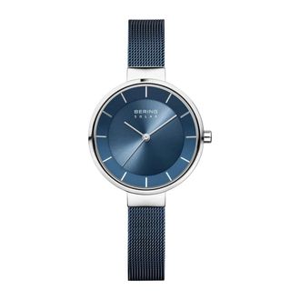 Bering Analog Solar Collection Uhr - - Accessories - Damen - Blau - ONE SIZE
