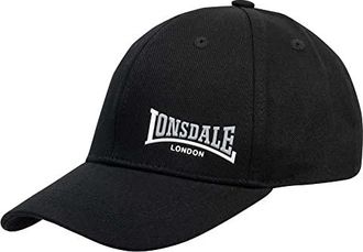 Lonsdale ENVILLE, Casquette Homme, Noir/Blanco/Ash