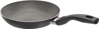 Ballarini Click & Cook Bratpfanne mit klappbarem Griff, Granitium Antihaftbeschichtung, 24 cm, Aluminium, schwarz-grau