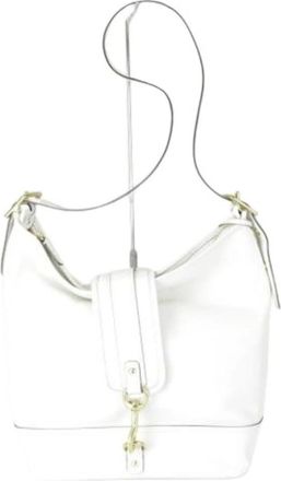 Coach Sac bandouli&egrave;re en cuir Pre-owned - Femme - Pre-owned - Blanc - Taille: ONE Size