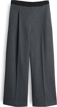 OPUS Damen Culotte | MOZY Lane Culotte mit feinem Nadelstreifen Coal Blue, 44