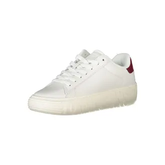 Tommy Hilfiger Leather Color-Block Sneaker - White