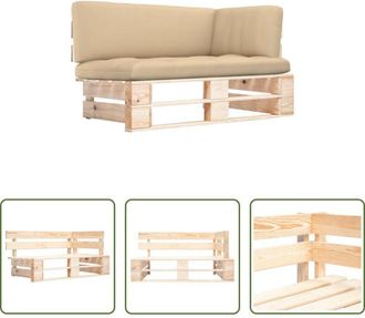 vidaXL Canap&eacute; ext&eacute;rieur - Canap&eacute; dangle palette de jardin bois de pin impr&eacute;gn&eacute;