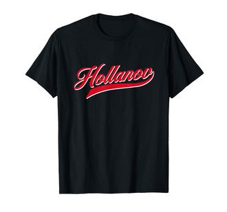 Generic Hollanov Retro Script Shirt inkl. Positive Botschaft T-Shirt