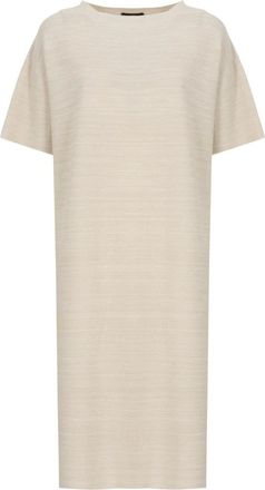 Fabiana Filippi Femme, Robes, Beige, Taille: 38 FR Robe en laine, coton et lurex