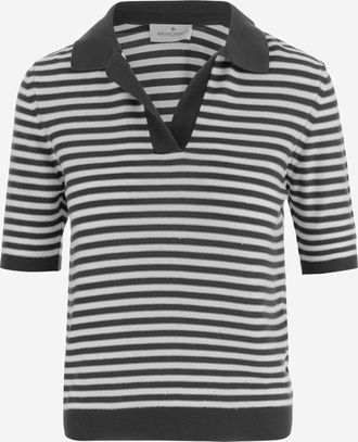 Bruno Manetti Polo en coton m&eacute;lang&eacute; Bruno Manetti