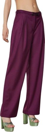 Patrizia Pepe Femme, Pantalons, Violet, Taille: 36 FR Futuristic Pants