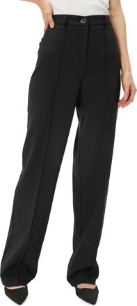 Koton Women High Rise Ribbed Palazzo Trousers