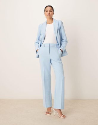 Vero Moda Pantalon densemble droit et ajusté - Bleu ciel