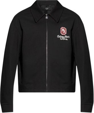 Amiri Homme, Vestes, Noir, Taille: XL Logo Jacket