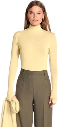 Riani Figurbetontes Rollkragenshirt - - Knitwear - Damen - Gelb - M
