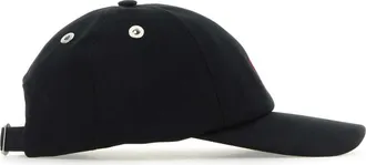 Ami Unisex Black Cotton Baseball Cap Exterior: Cappelli Hat