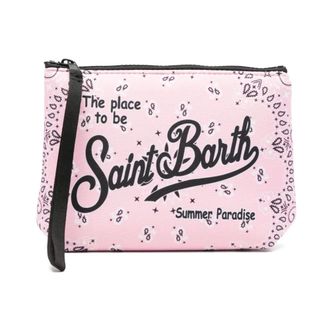 MC2 Saint Barth Femme, Sacs, Rose, Taille: ONE Size Dragonne de poignet rose flamant avec logo imprim&eacute;