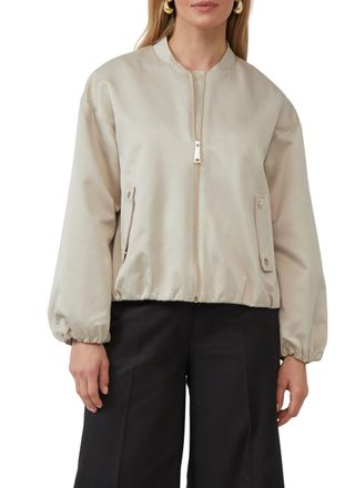 s.Oliver Satinierter Oversize-Blouson mit elastischem Saum