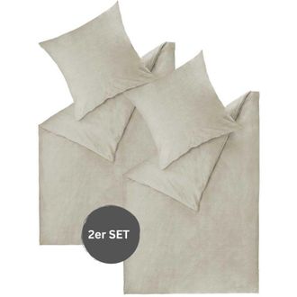 Esprit Renforc&eacute; Bettw&auml;sche HARP - 2er Set 135x200 cm, Grau