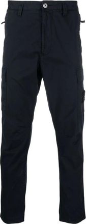 Stone Island Homme, Pantalons, Bleu, Taille: W34 Cargo Pantalons