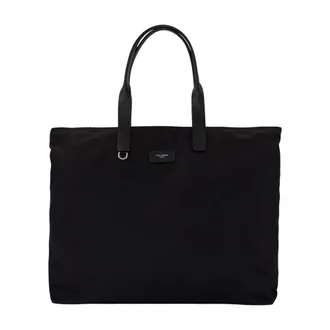 Dolce & Gabbana Calfskin Leather Tote Bag - Black