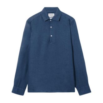 MC2 Saint Barth Ecstasea N Leinen T-Shirt - - Shirts - Herren - Blau - M