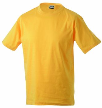 James & Nicholson Jungen Junior Basic Rundhals T-Shirt, Gelb (Gold-Yellow), XX-Large (Herstellergr&ouml;&szlig;e: XXL (158/164))