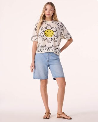 Kujten T-shirt cachemire imprimé - T-Shirt Tee Flower Bico