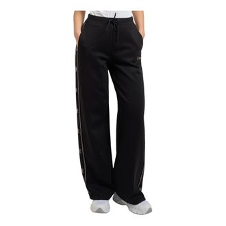 Guess Femme, Pantalons, Noir, Taille: 36 FR Octavia Wide Leg Pants