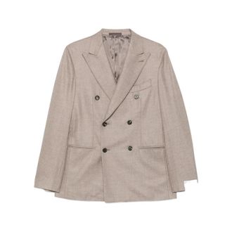 Caruso Zweireihiger Blazer - - Jackets - Herren - Beige - L