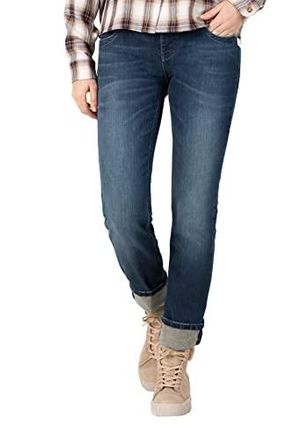 Timezone Jean Slim Marahtz pour Femme, Worker Blue Wash, 26W x 30L