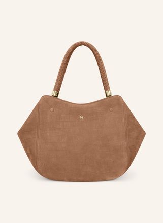 Aigner Aigner Shopper Carre Soft Croco braun