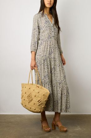 Gerard Darel Robe longue imprim&eacute; floral - ERINNA - &Eacute;cru