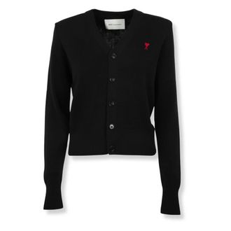 Ami Femme, Pulls, Noir, Taille: 38 FR Ami de Coeur Cardigan