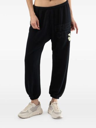 Freecity logo-print track pants - Noir