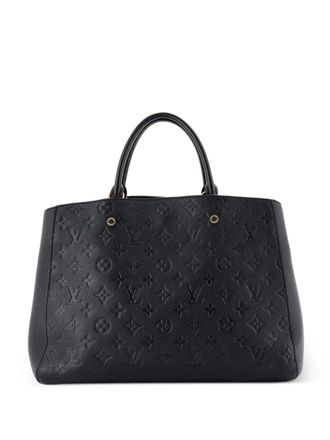 Louis Vuitton sac cabas GM Montaigne monogramm&eacute; en cuir Empreinte - Noir