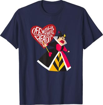Disney Alice in Wonderland Queen of Hearts Off with Their Heads T-Shirt