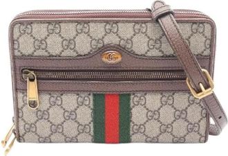 Gucci Pre-owned Sac bandouli&egrave;re Ophidia GG Supreme en toile enduite - Femme - Pre-owned - Brun - Taille: ONE Size