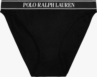 Polo Ralph Lauren Culotte &agrave; logo en coton m&eacute;lang&eacute;