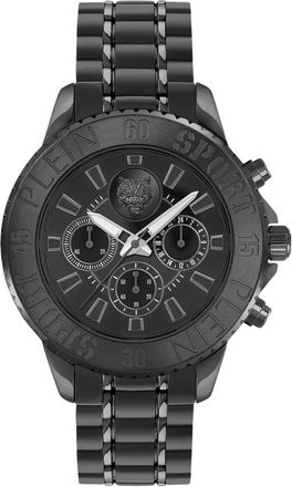 Plein Sport Homme, Accessoires, Noir, Taille: ONE Size Montre Chronographe