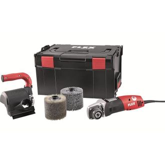 Flex B&uuml;rstmaschine trinox bbe 14-3 110 Set inkl. B&uuml;rsten und l-boxx 461.504 - Flex
