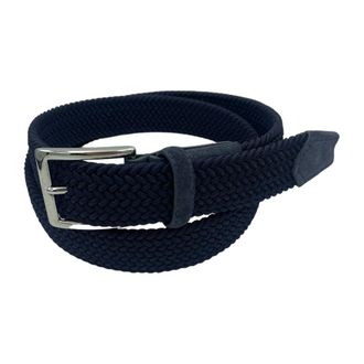 Paolo Vitale Geflochtener elastischer G&uuml;rtel - - Accessories - Herren - Blau - 100 CM