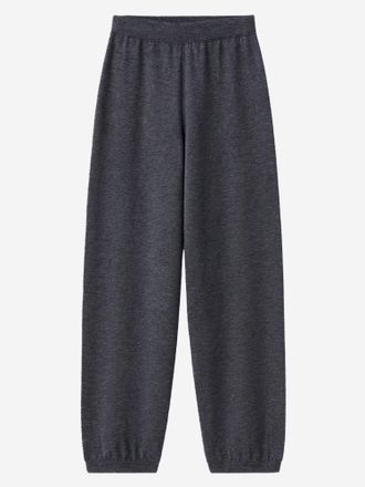 Frankie Shop Womens Jogging Pants Olia Wool-Blend Grey Trousers