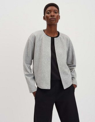 someday Sweater UBEA Regular in O-Silhouette Sweatjacke in O-Silhouette mit dezenter Struktur