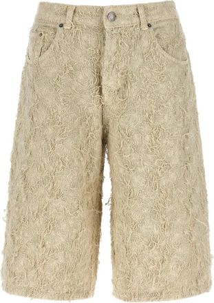 Haikure Femme, Shorts, Beige, Taille: W25 Becky Fur Denim Bermuda Shorts